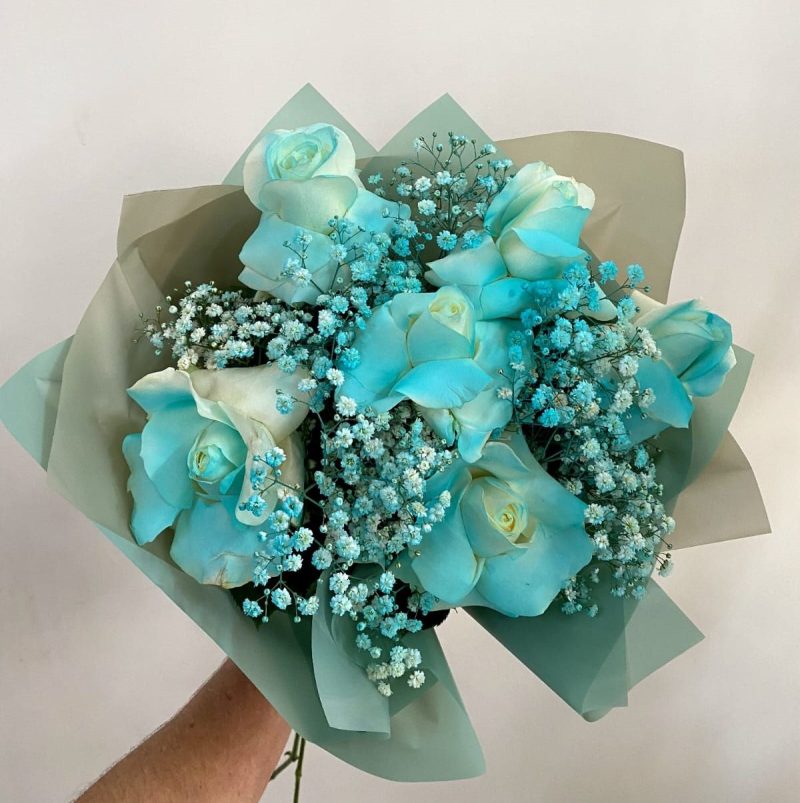 BOUQUET DE ROSAS AZUIS - Mion Flores