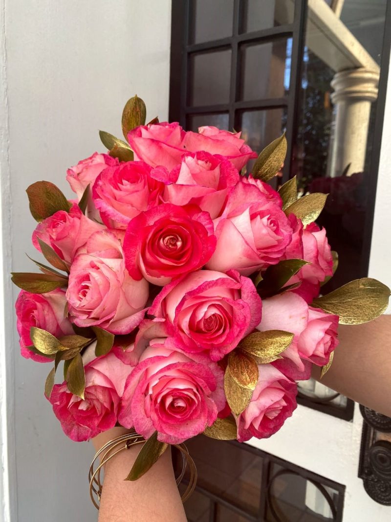 BOUQUET ROSA DOURADO - Mion Flores